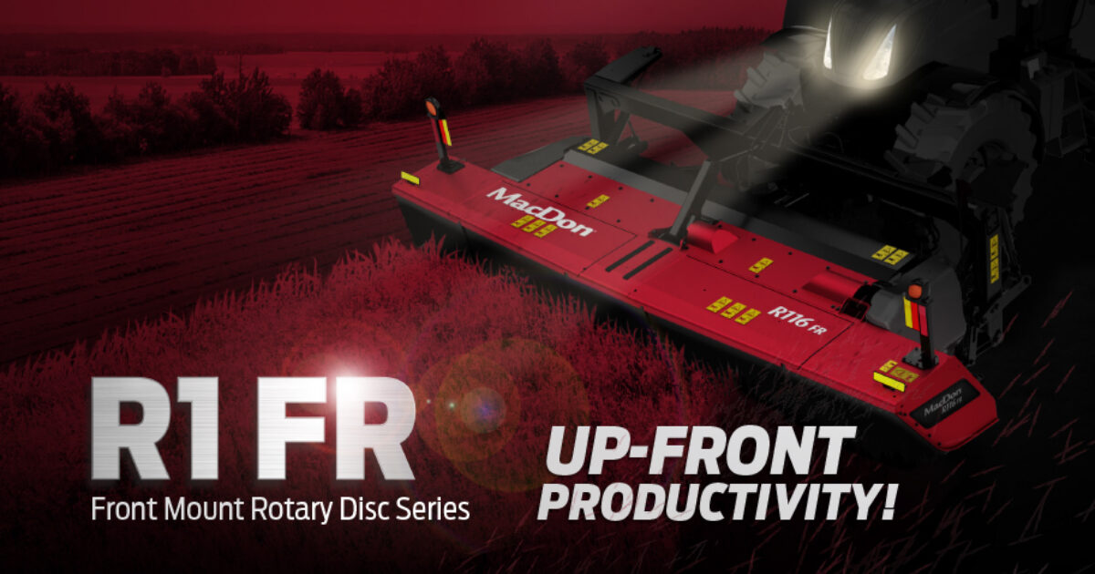 INTRODUCING THE MACDON R1 FR FRONT MOUNT ROTARY DISC | MacDon